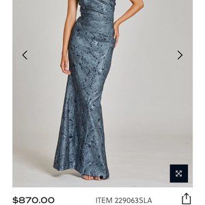 Teri Jon | Dresses | Teri Jon Stretch Metallic Jacquard Off The ...